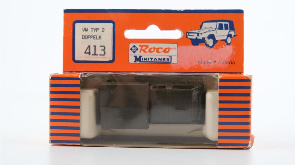 Roco H0 413 Minitanks VW T2 Doppelkabine Militärfahrzeug - Modellbahn ...