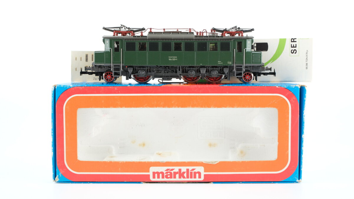 Märklin H0 3049 E-Lok BR 104 021-1 DB Wechselstrom - Modellbahn gebra, 124,99