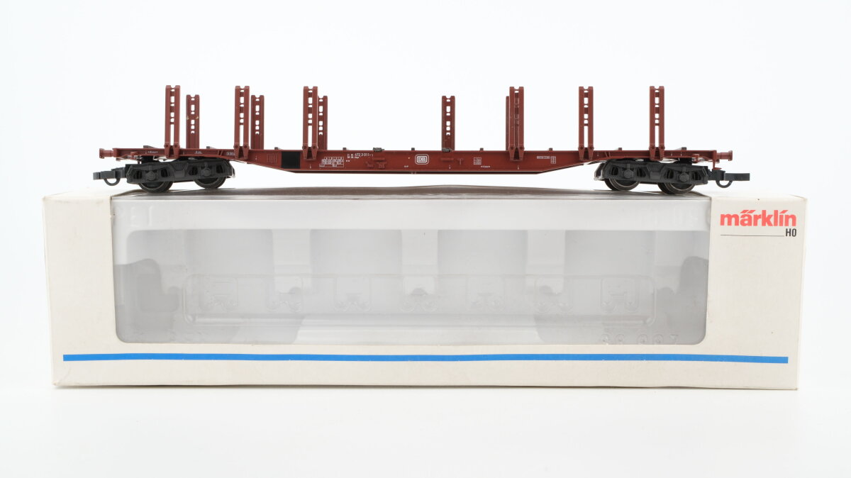 Märklin H0 4771 Rungenwagen Snps 719 der DB (Rungen fehlen) - Modellb ...