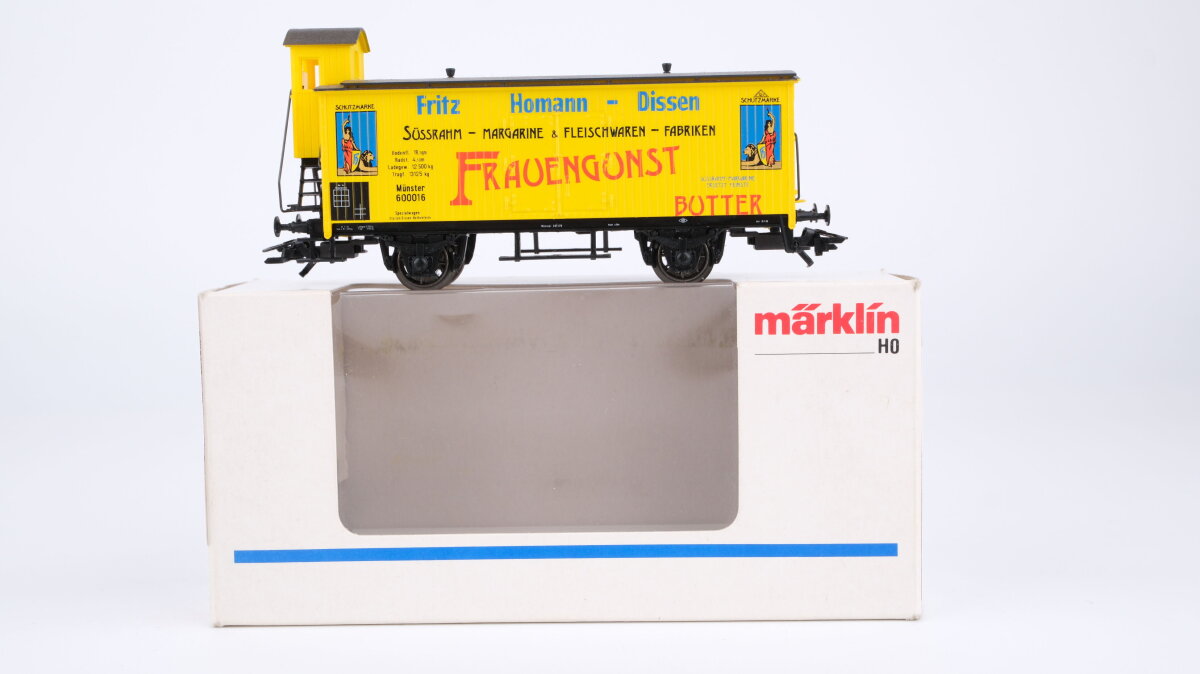 Märklin H0 4891 Kühlwagen (Frauengunst) mit Bremserhaus Gk 10 der DRG ...